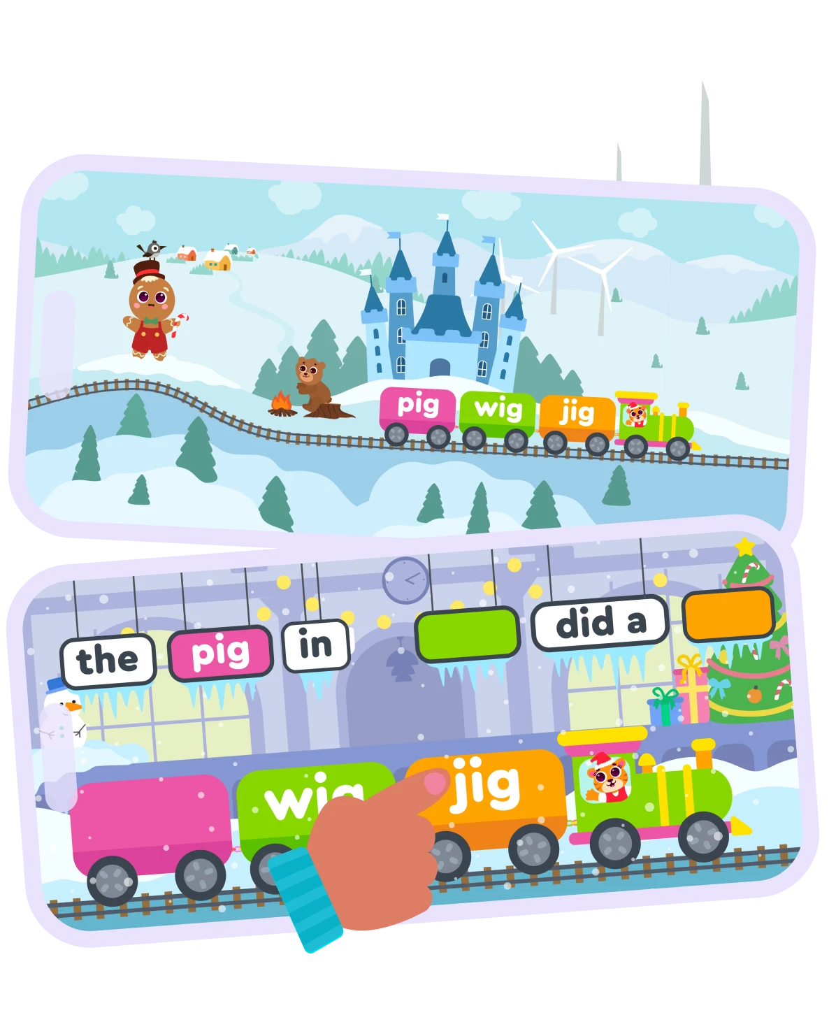 Reading Train Game for Kids – Practice Sound Blending with Fun
