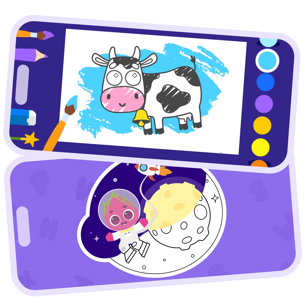 Coloring Game for Kids – Learn Colors and Practice Creativity | Keiki