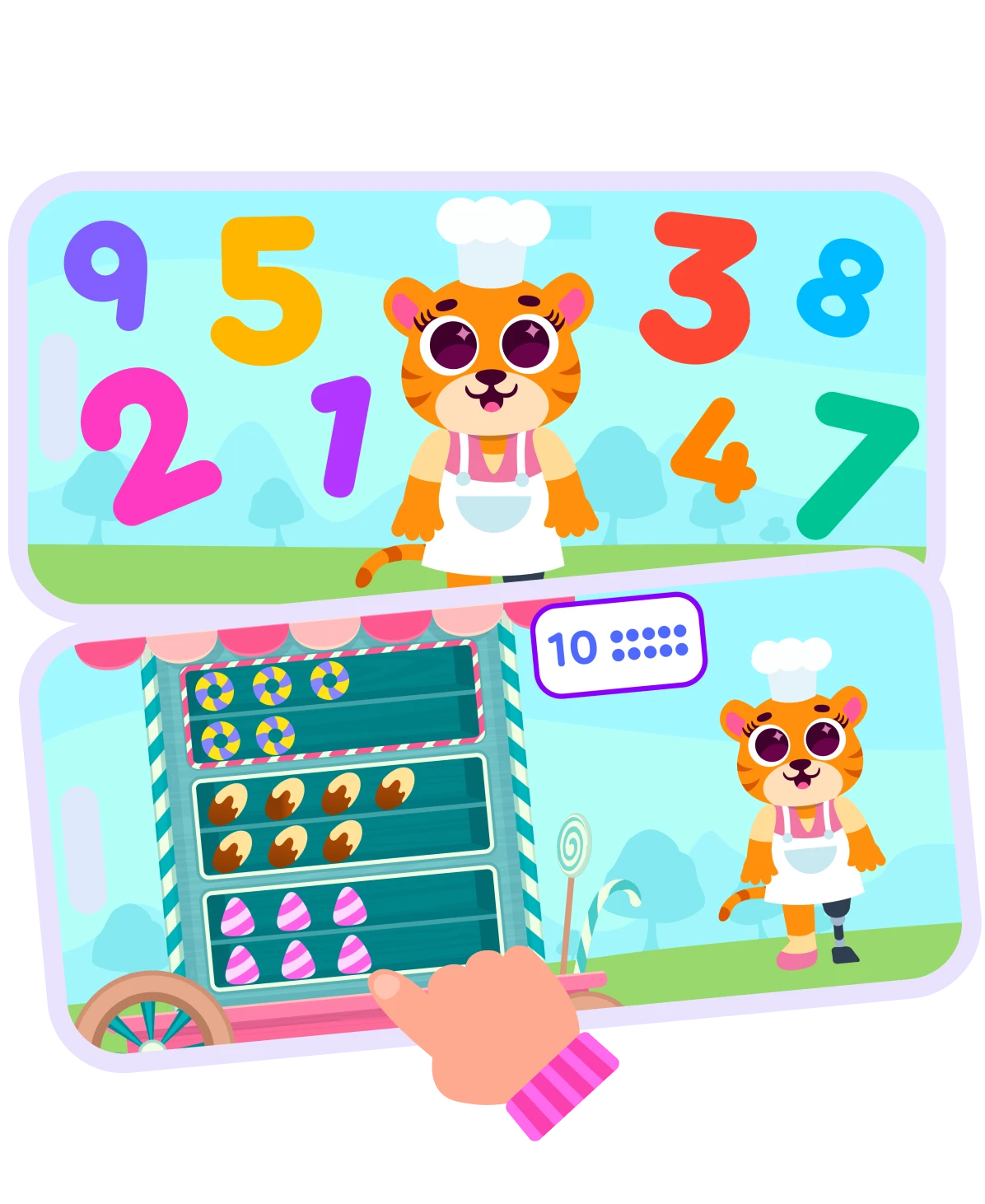 Candy Counter – Learn to Count Objects Up to 10 with Sweet Treats