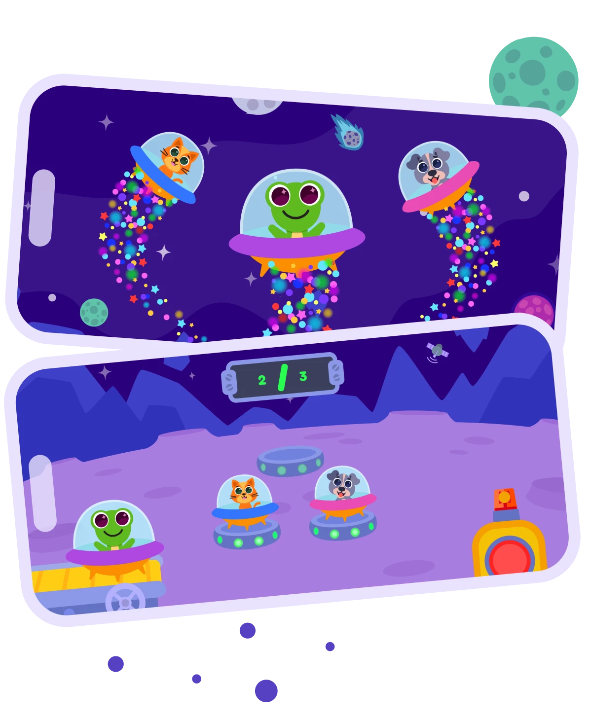 Cosmic Counting Game for Kids – Learn Numbers with Space & UFO Fun | Keiki