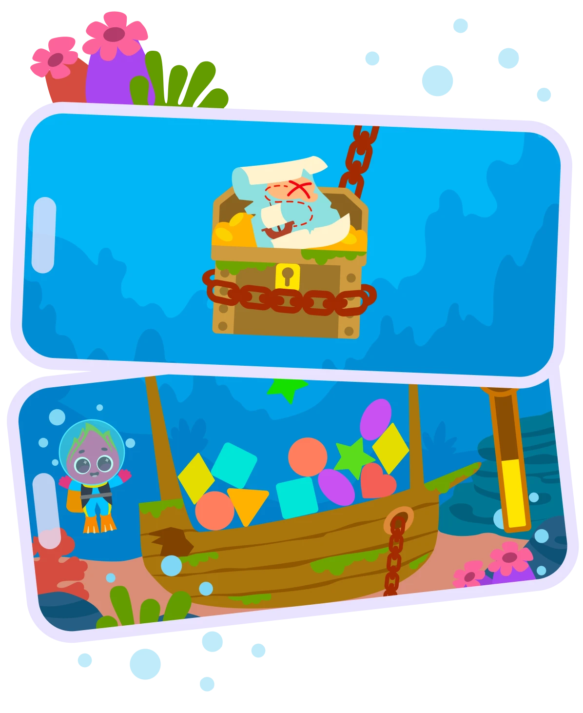 Underwater Treasures – Learn Shapes in a Magical Ocean World