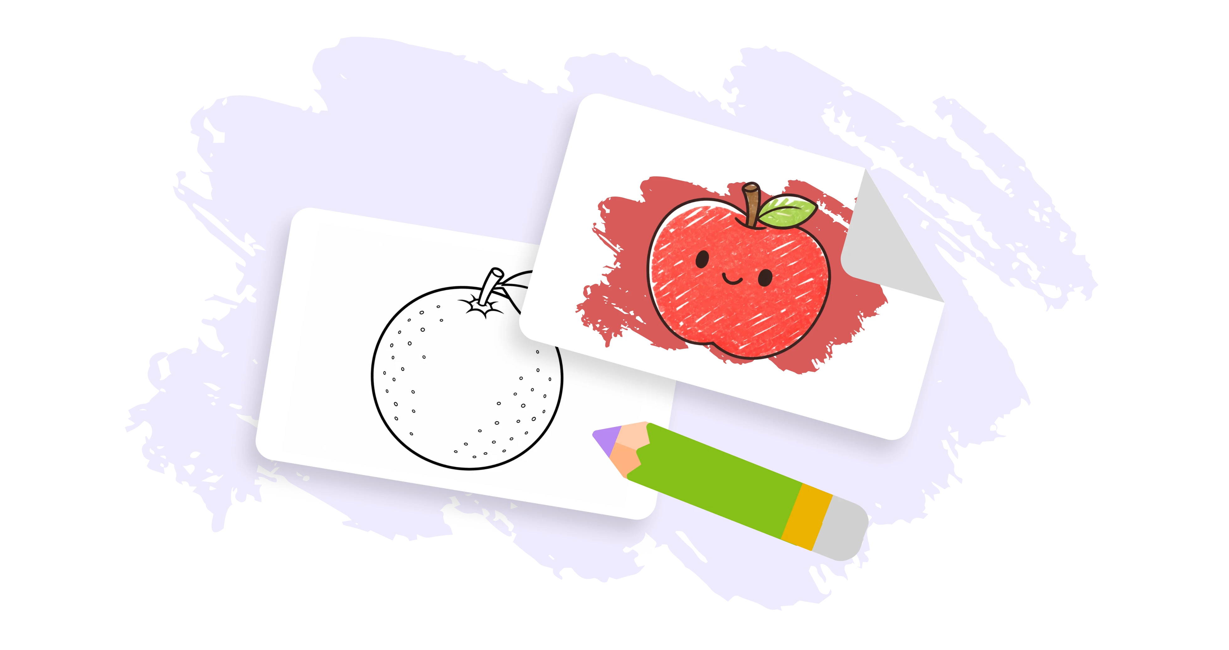 Free Orange Coloring Pages for Kids (PDF) | Keiki